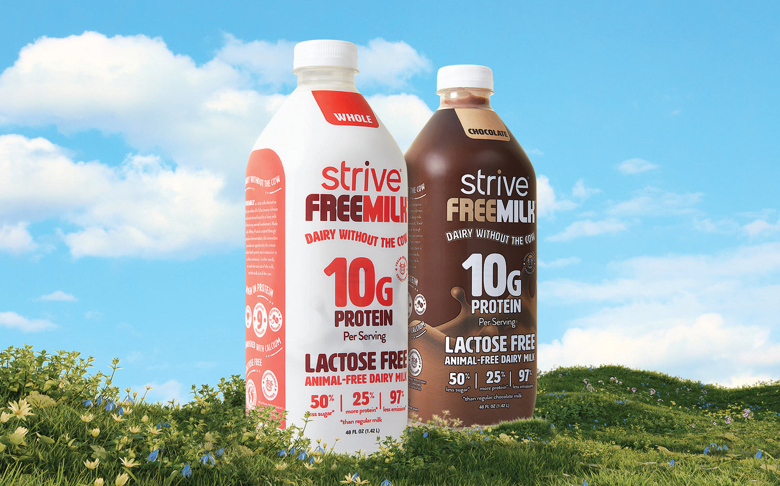 Strive FreeMilk - Dairy Without the Cow Animal-Free Whey Protein Milk ...